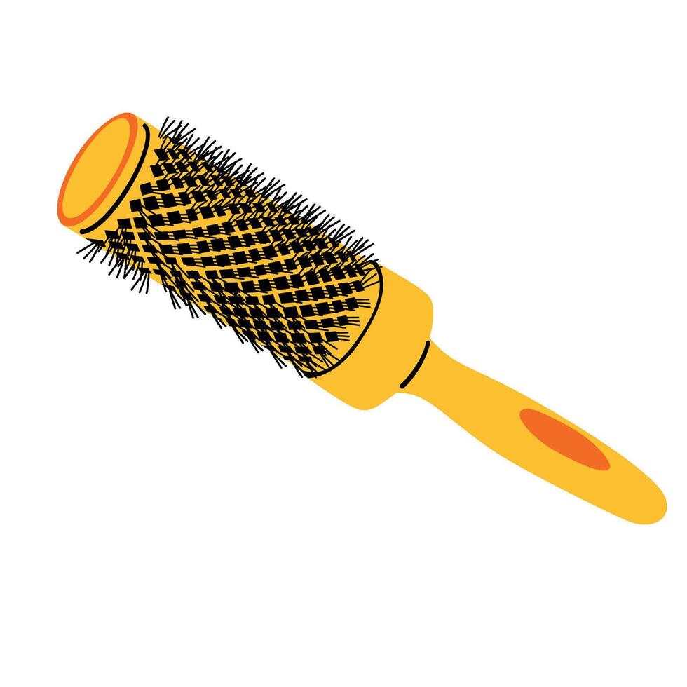Round hair styling brush. Creating hair styling and care. 54871810 ... Round hair styling brush. Creating hair styling and care. 54871810 ...