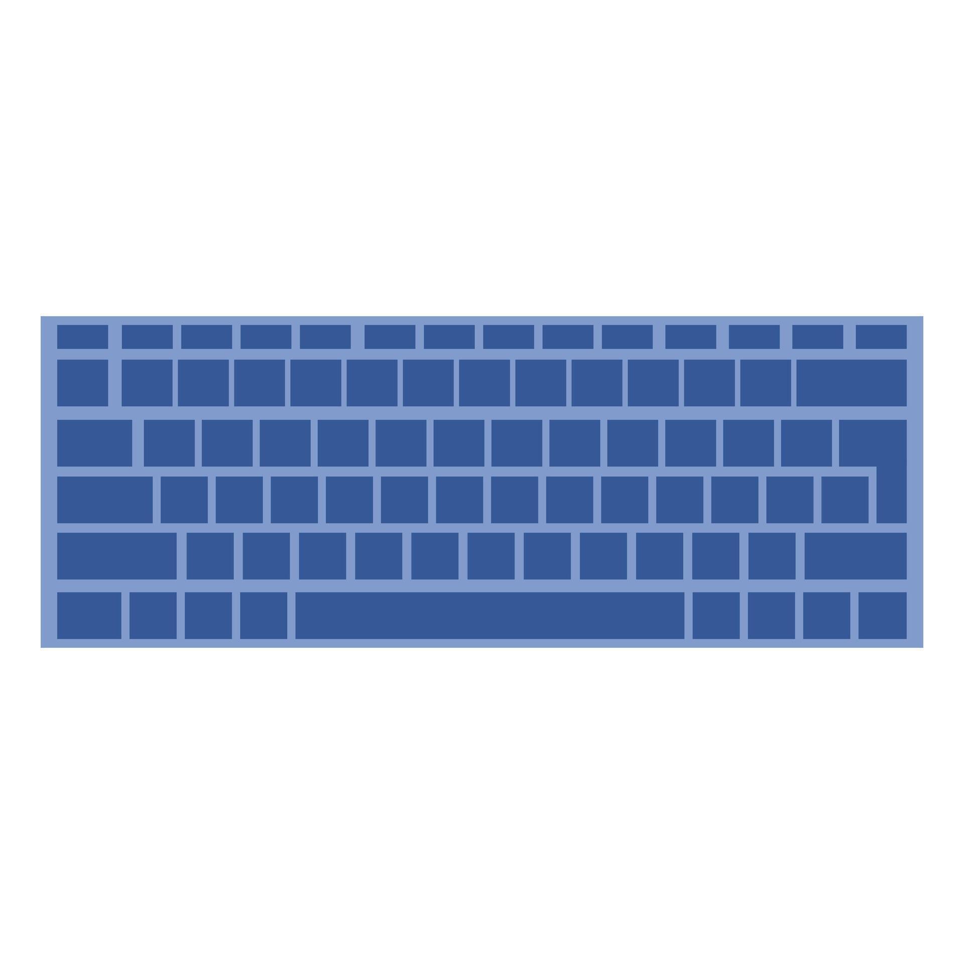 Keyboard illustration element design. Basic elements of computer text input devices, smartphones ...