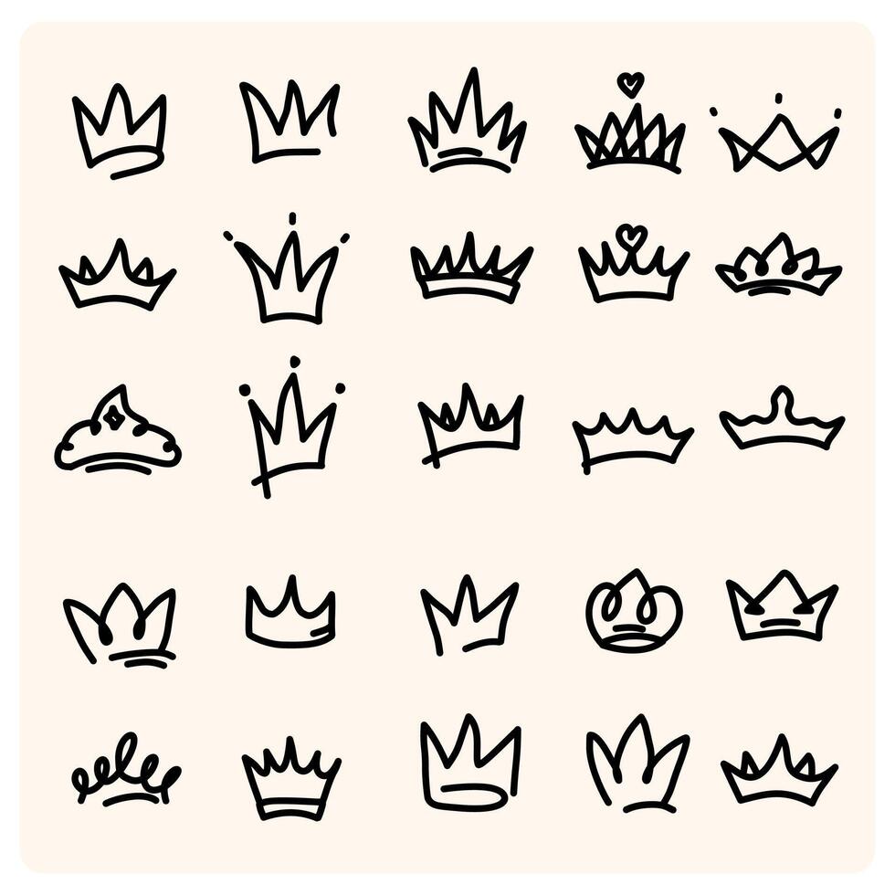 crowns, king and queen crown doodle style background cream 54873562 ... crowns, king and queen crown doodle style background cream 54873562 ...