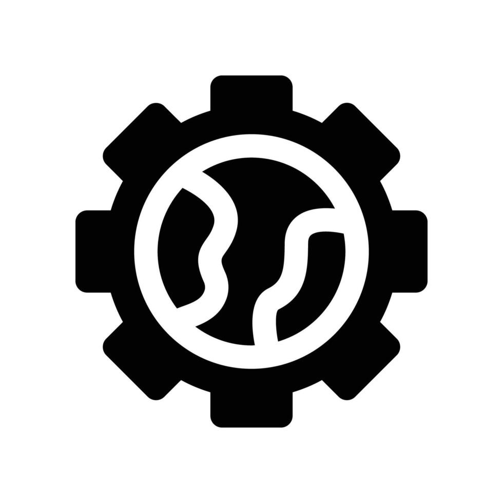 setting solid icon. 54889005 Vector Art at Vecteezy