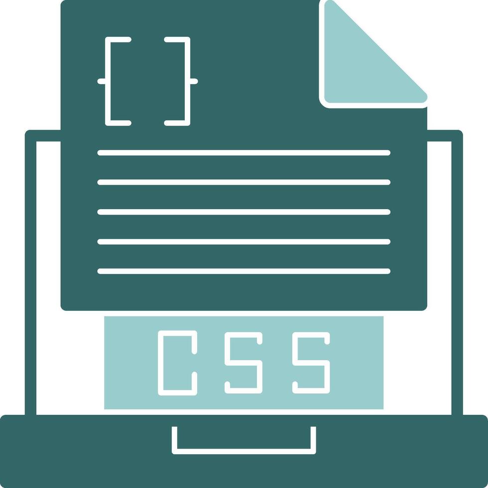 Css File Glyph Green and Blue Icon Design 54889667 Vector Art at Vecteezy