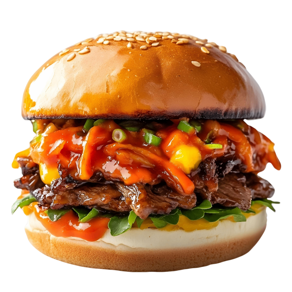 Tasty Korean Bulgogi Beef Burger Combo 54905388 PNG