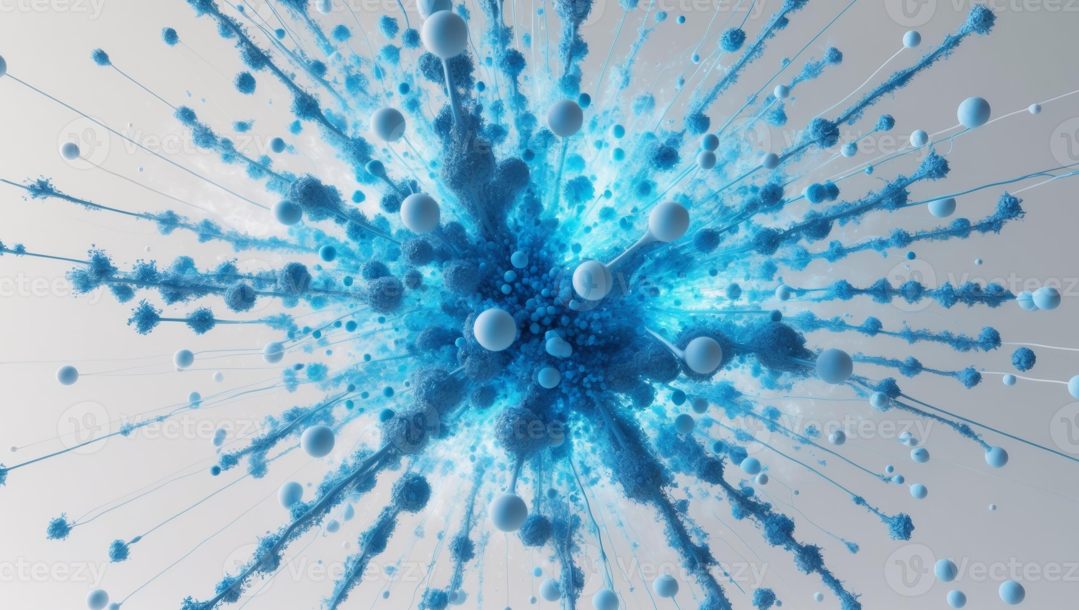 Molecular Structure Animation with Exploding Particle Effect 54909979 Stock Photo at Vecteezy