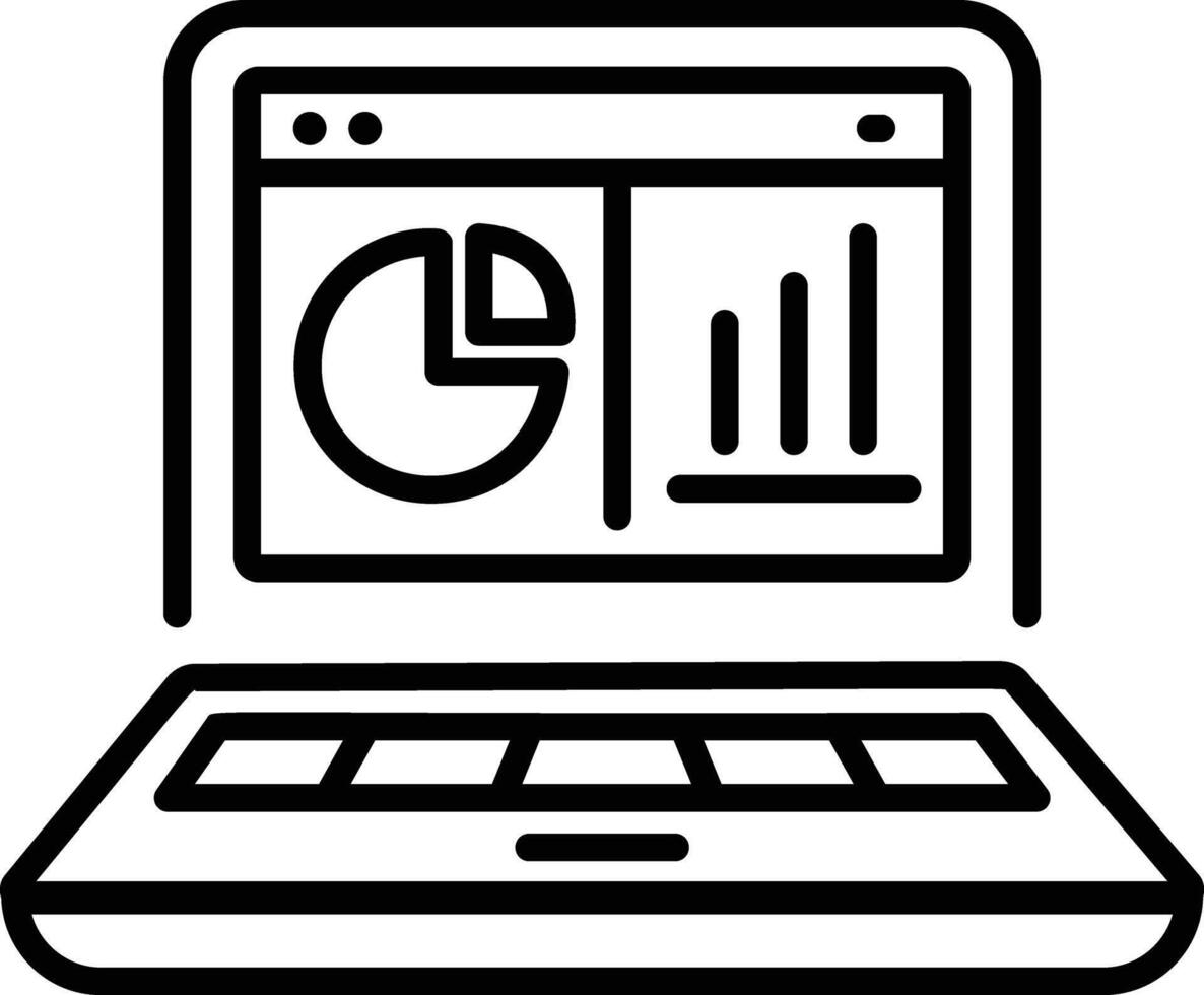 Data analysis icon in linear style 54914397 Vector Art at Vecteezy