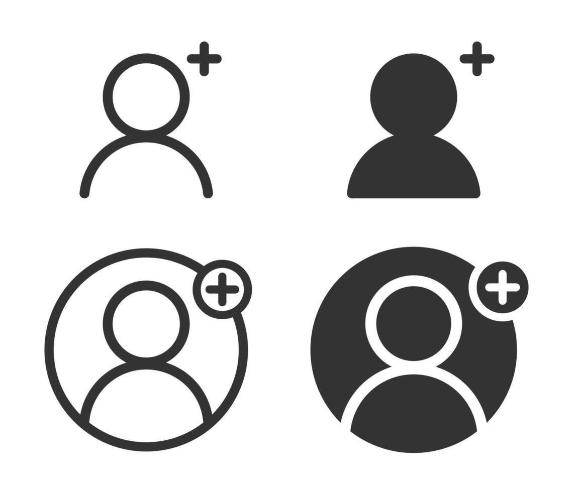 Add a new User profile login or access authentication icon. web avatar app ui interface logo ...