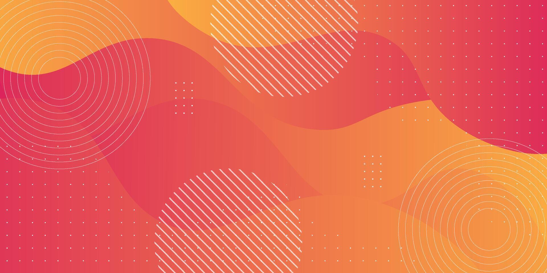 Colorful geometric wave background with orange fluid gradient pattern ...