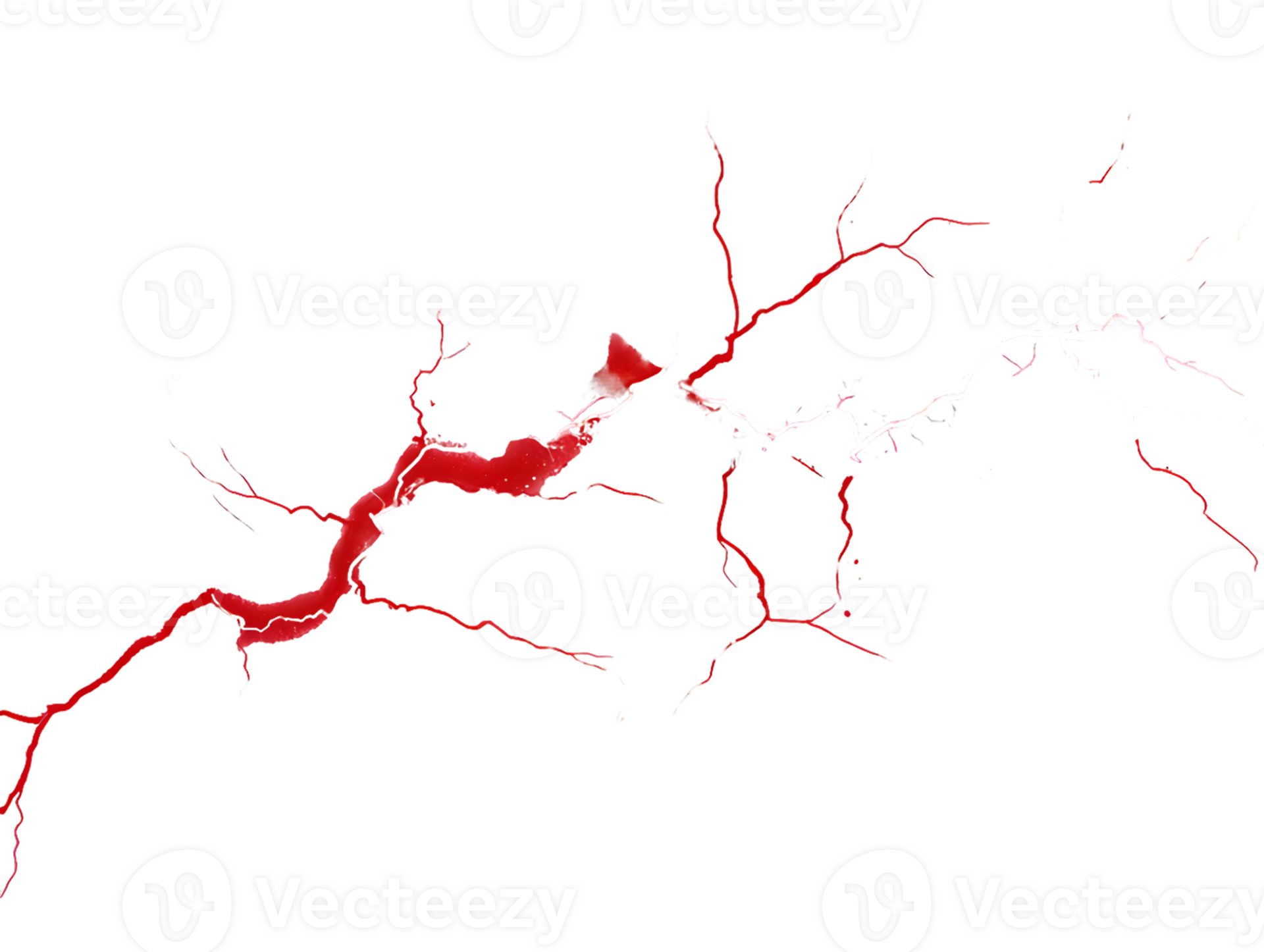 Intricate Representation Of Neural Connections In Vibrant Red