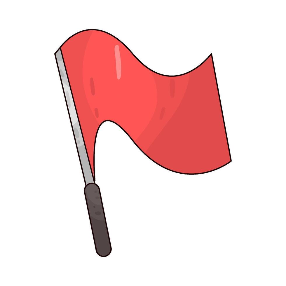 Illustration of red flag 54954492 Vector Art at Vecteezy