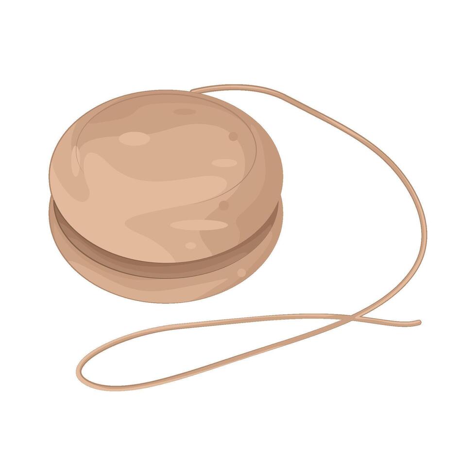 Illustration of wooden yoyo 54956504 Vector Art at Vecteezy