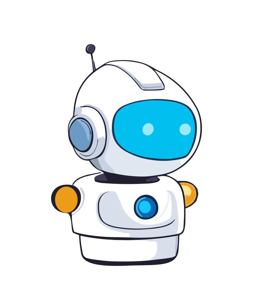 robot, chatbot, ai larva del moscardón personaje, dibujos animados ... robot, chatbot, ai larva del moscardón personaje, dibujos animados ...