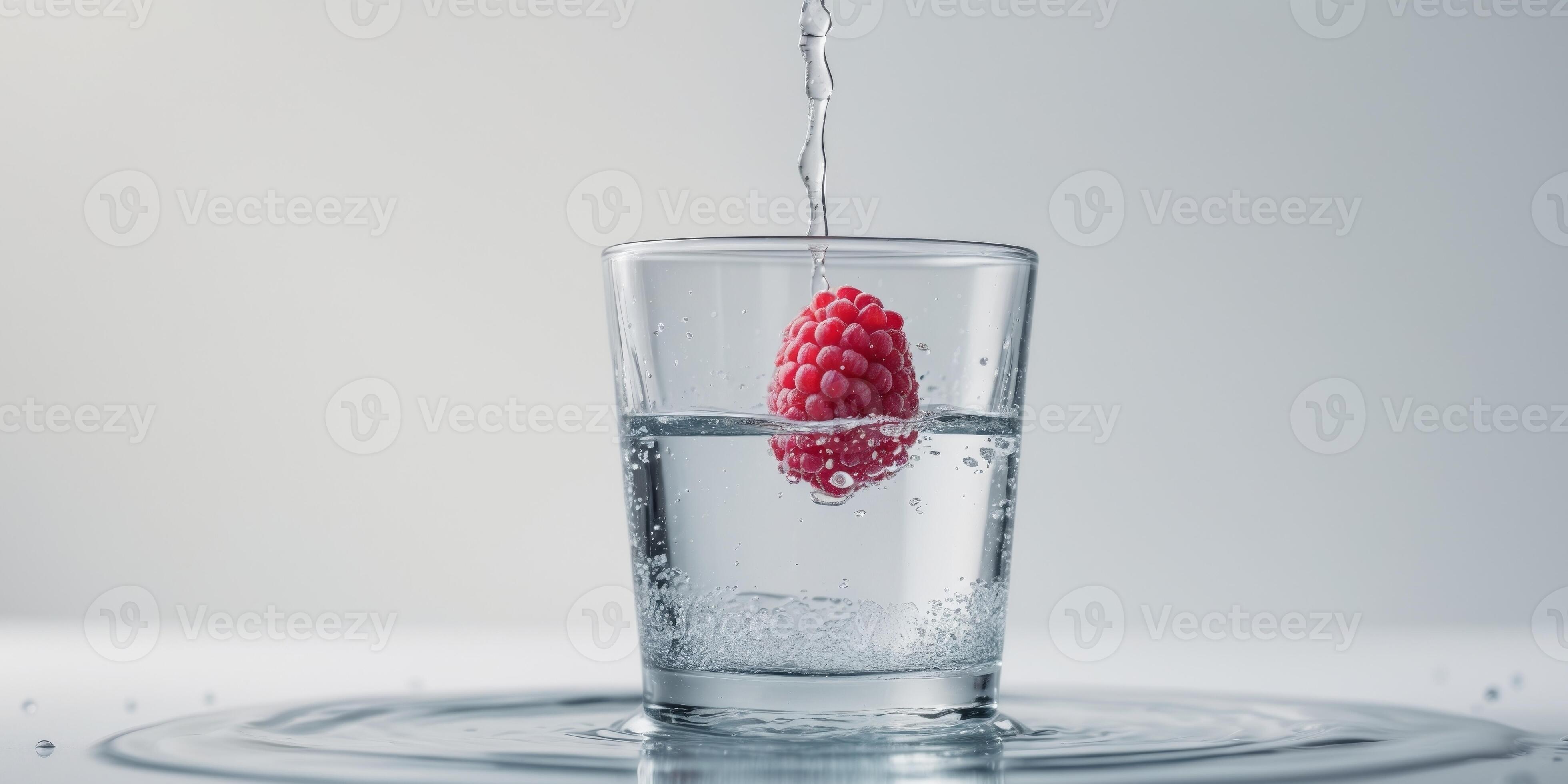 Raspberries Splashing in Refreshing WaterRaspberries Splashing in Refreshing Water. 54959886 ...