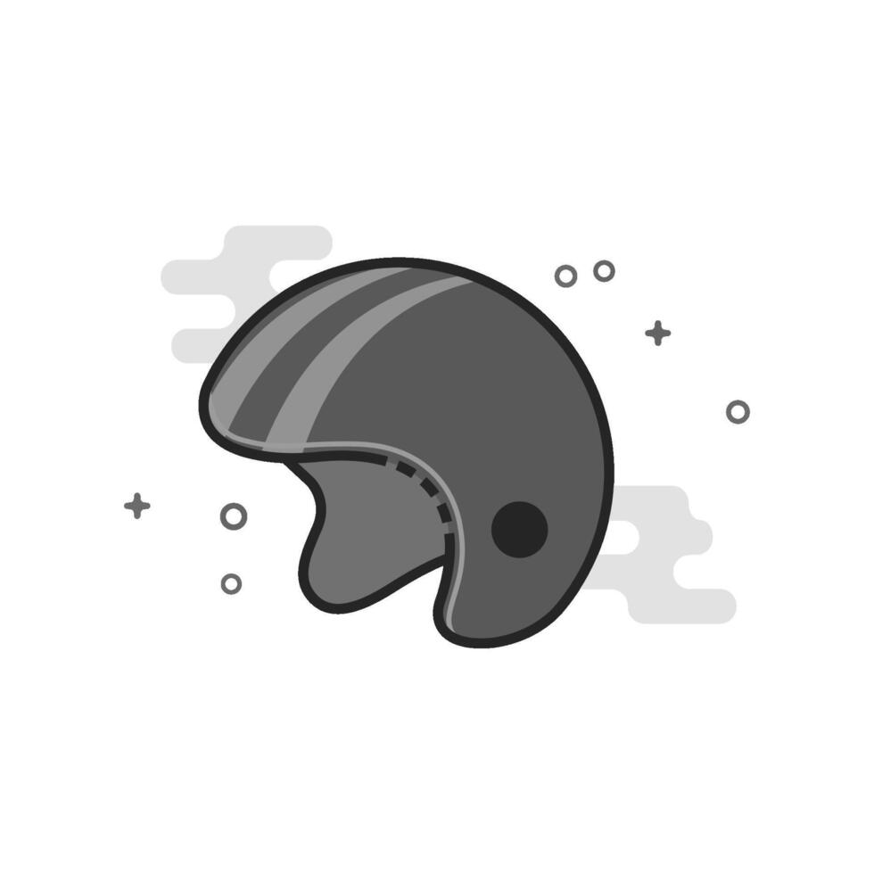 Motorcycle helmet icon in flat grayscale style illustration 54967106 ...