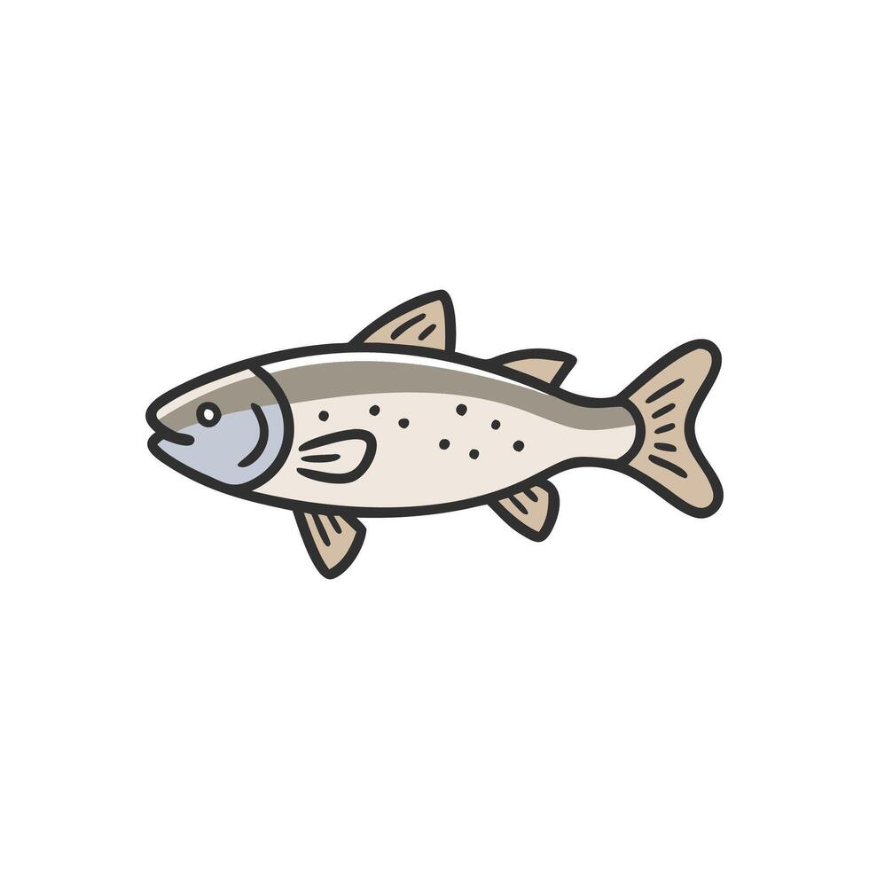 Artistic Trout Design Icon 54975376 Vector Art at Vecteezy