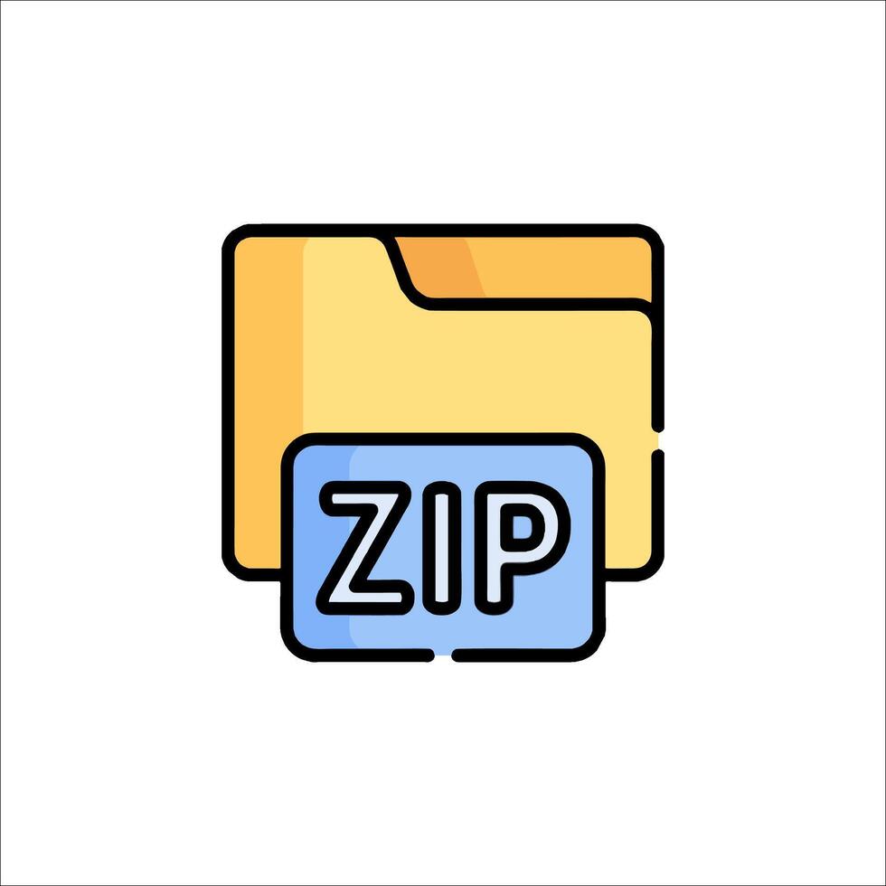 Zip file icon illustration 54976030 Vector Art at Vecteezy