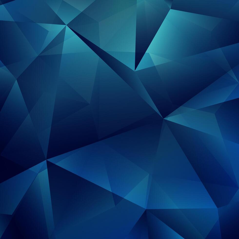 Blue Crystal Polygon Triangle Pattern Background 54989929 Vector Art At