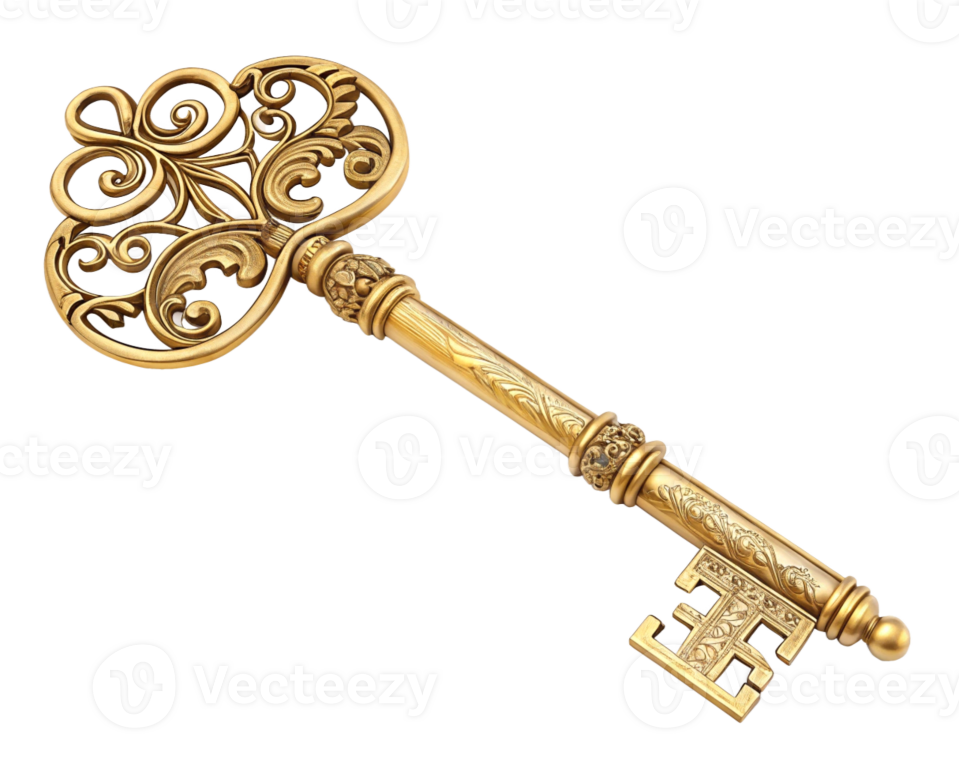 Ornate Golden Skeleton Key Antique, Vintage, Luxury, Access, Secret ...