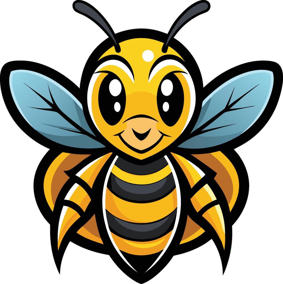 lindo logotipo de abeja 55007496 Vector en Vecteezy
