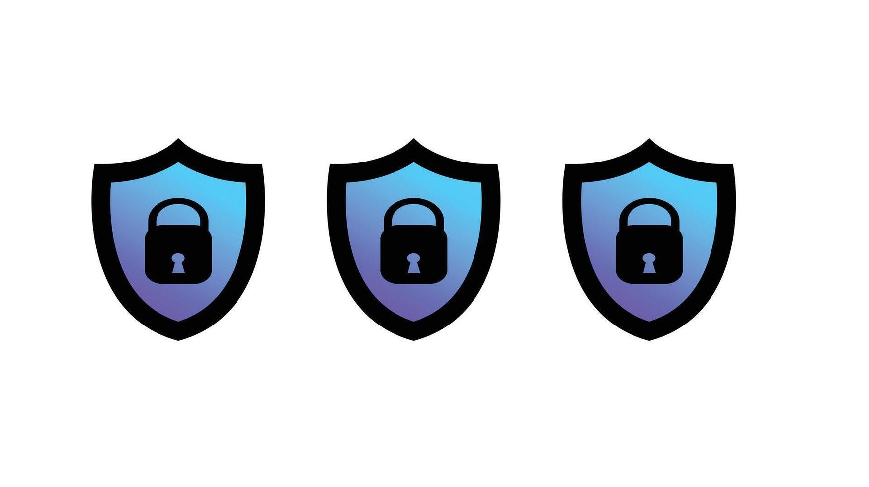 shield icons with padlocks on white background 55031087 Vector Art at ... shield icons with padlocks on white background 55031087 Vector Art at ...