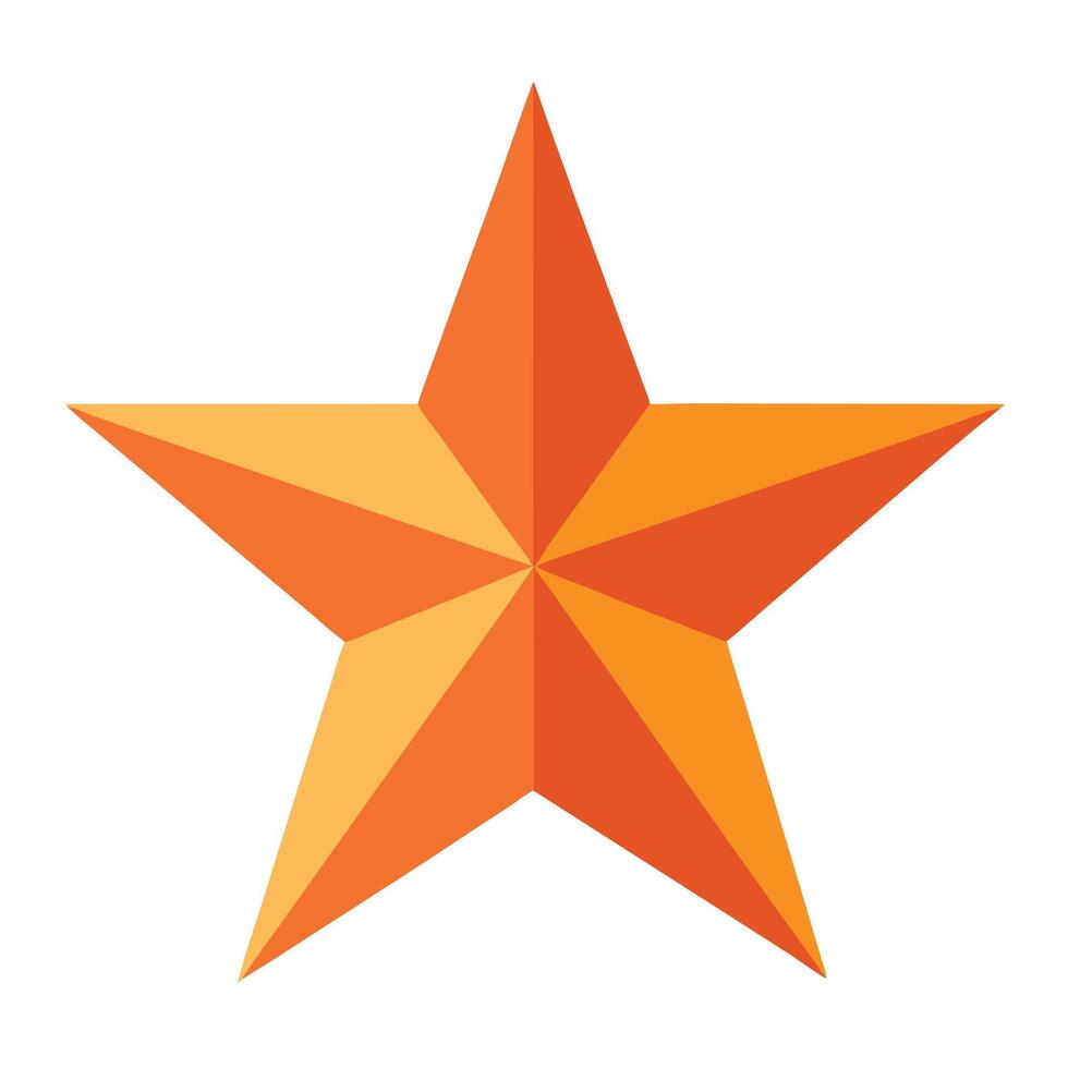 Flat Star Illustration on White Background 55038288 Vector Art at Vecteezy