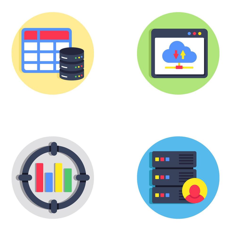 Set of Data and Ai 55039607 Vector Art at Vecteezy