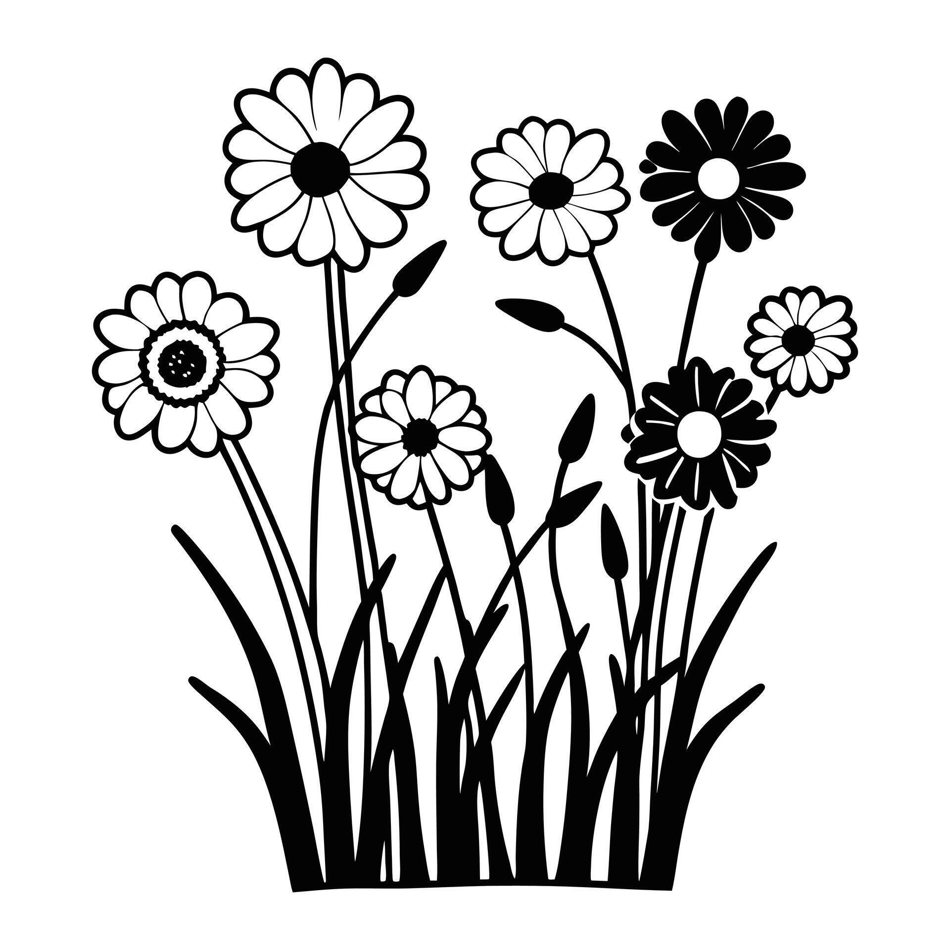 Hand-Drawn Wildflowers Clipart Design 55052512 Vector Art at Vecteezy