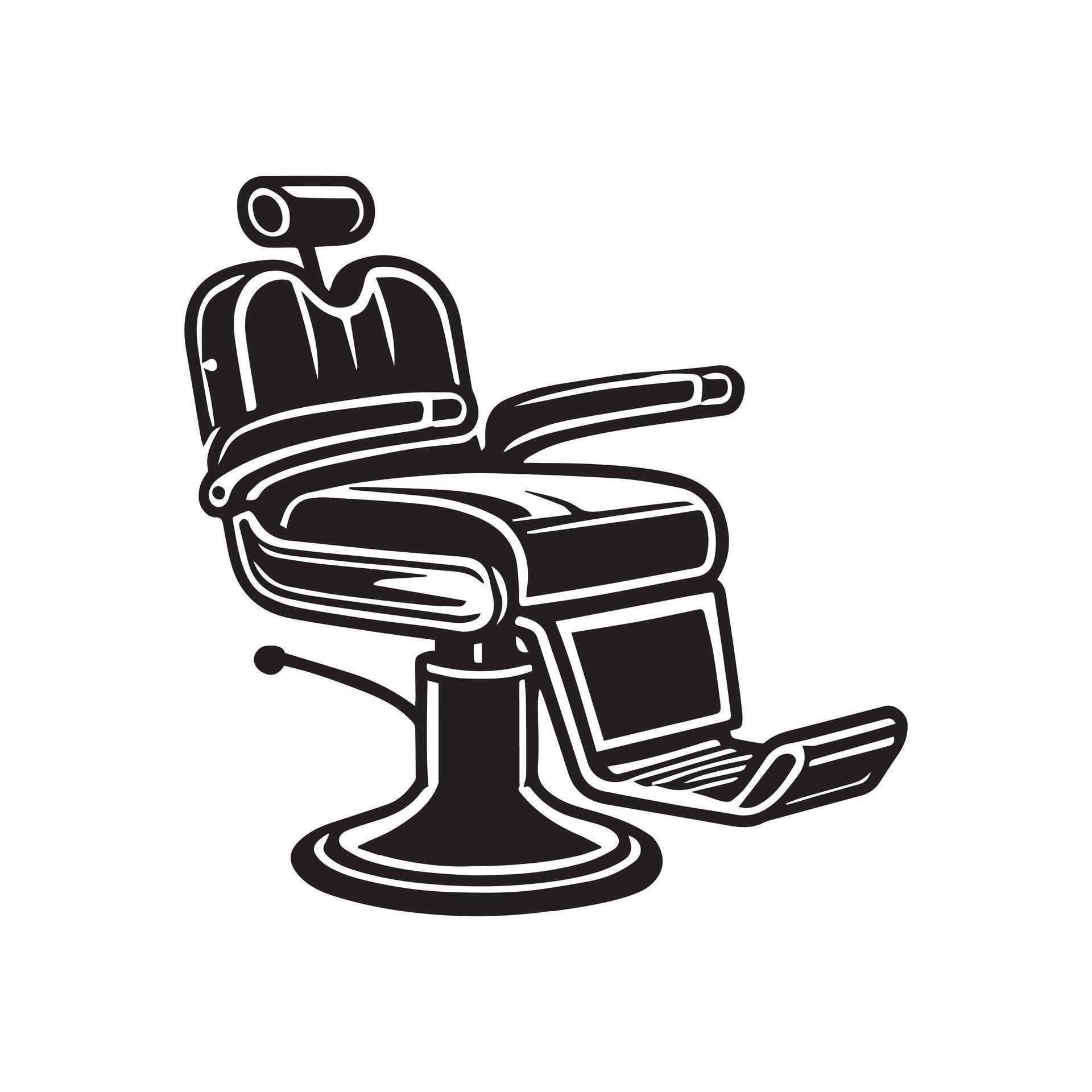 Barber Chair - Vintage Grooming Seat 55052580 Vector Art at Vecteezy