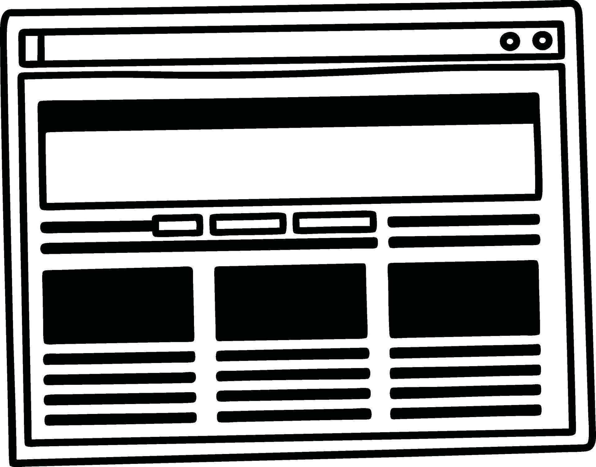 Basic Website Wireframe Template 55053645 Vector Art at Vecteezy