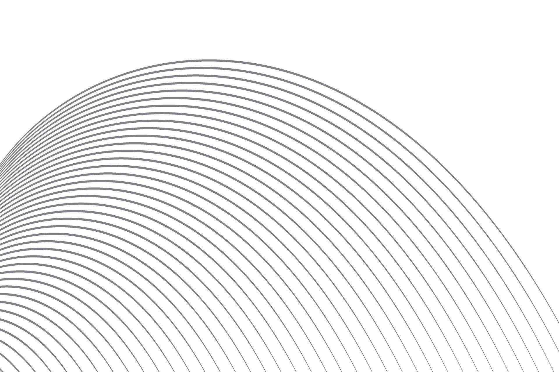 Simple Modern Abstract Grey Ash Color Creative Geometric Round Half Circle Line Pattern Abstract