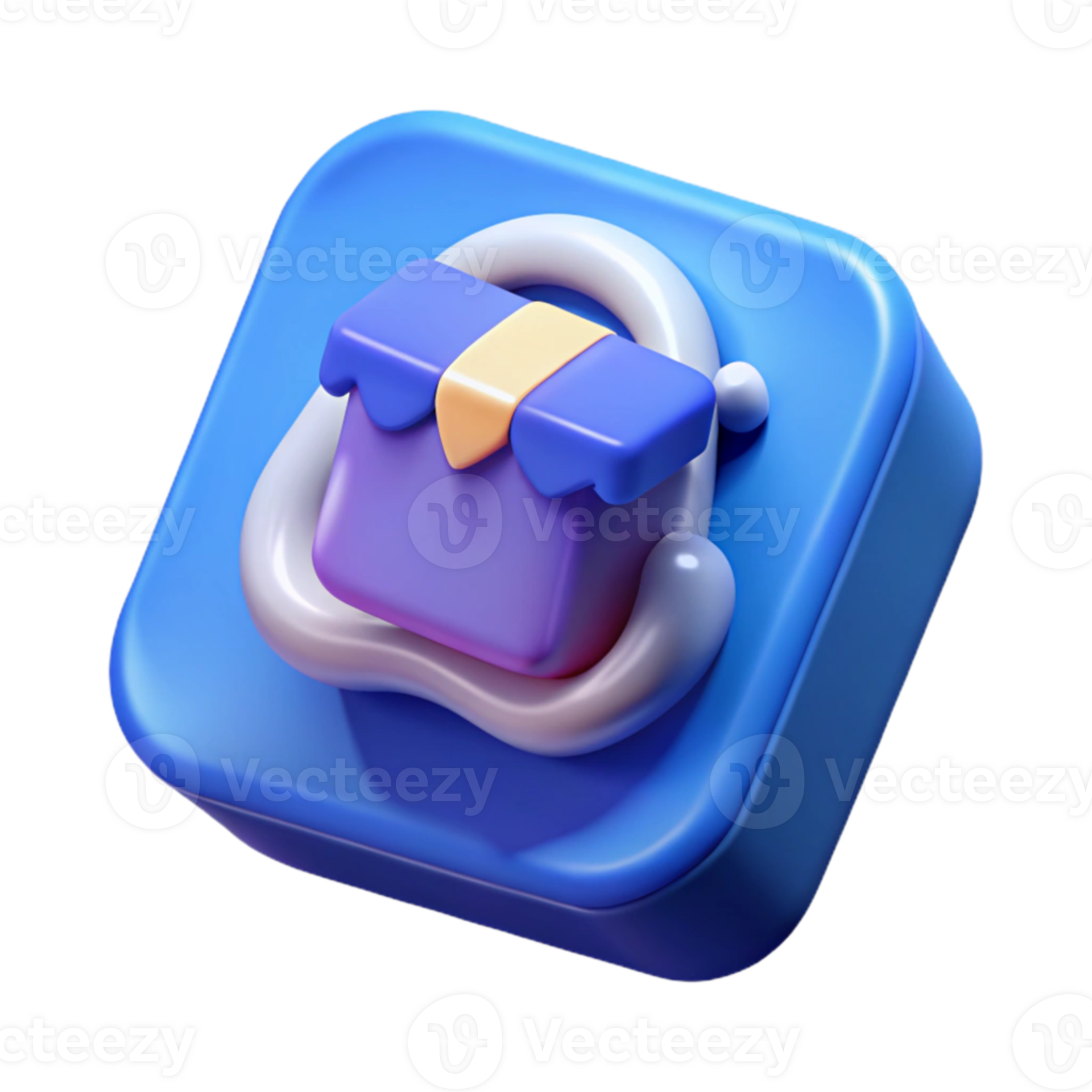 3D Gift Box App Icon Sleek, Modern Design 55060131 PNG