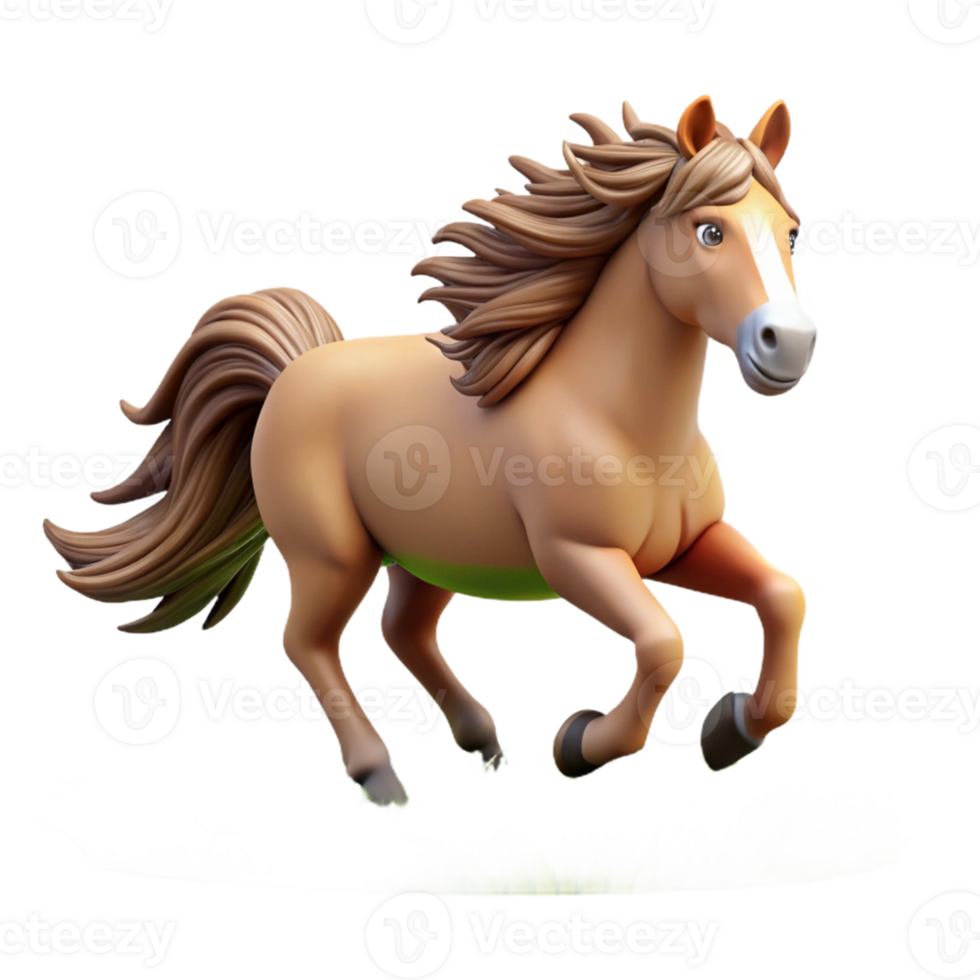 3D Horse Running Animation 55063093 PNG