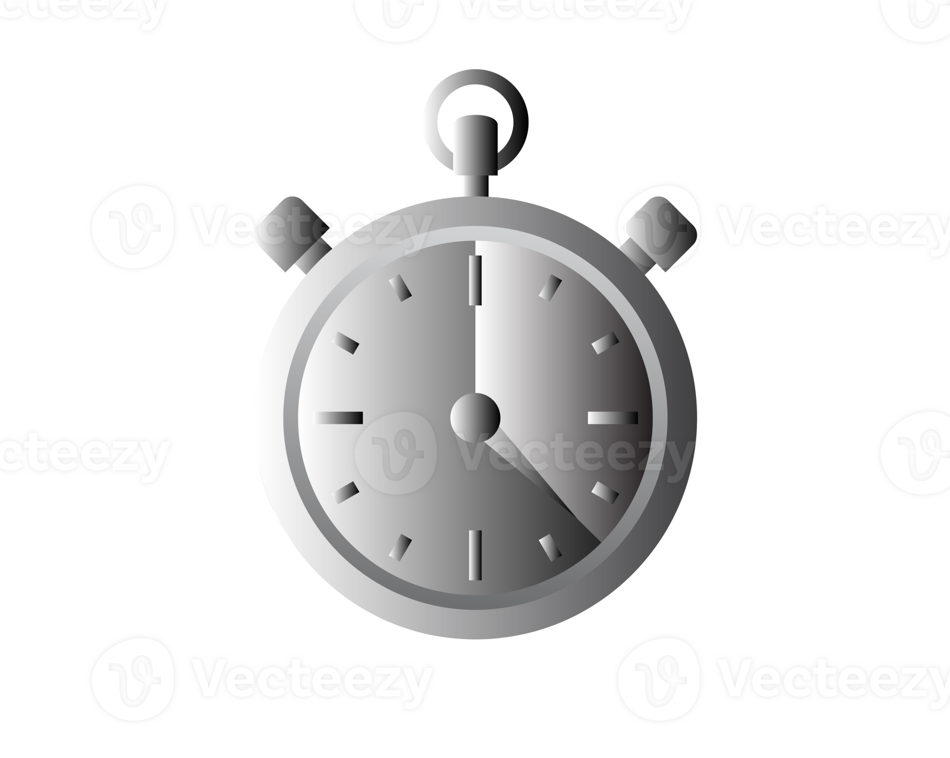 Gradient Gray Stopwatch Timer Icon 55066201 Png