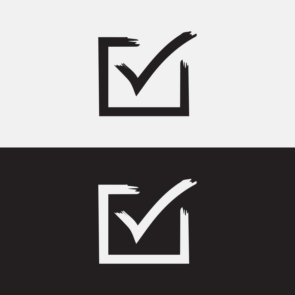 Black check mark icon. Check mark on transparent background. Check mark sign. tick symbol ...