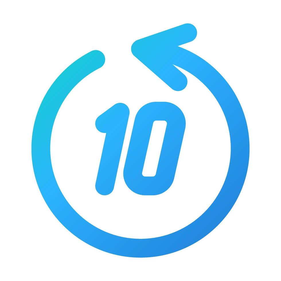 5 10 15 second forward backward illustration gradient outline style 55078540 Vector Art at Vecteezy