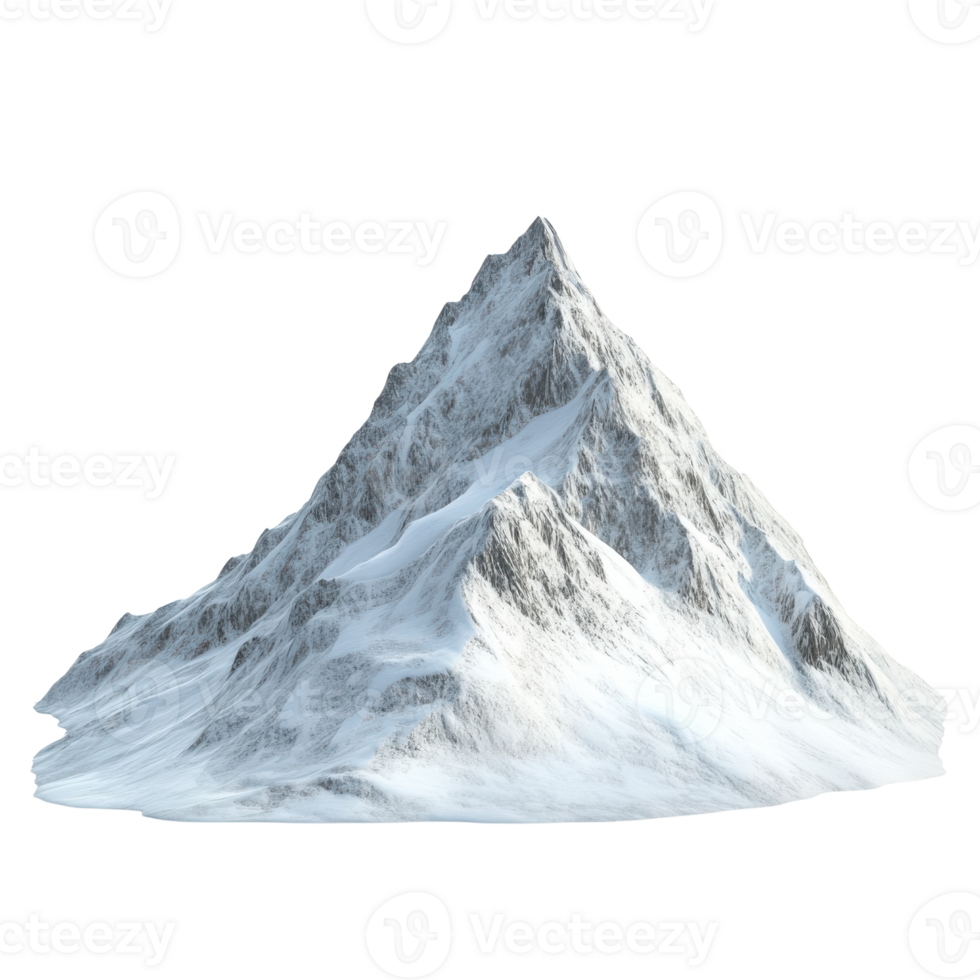 Snowy Mountain Peak on transparent background. 55085376 PNG