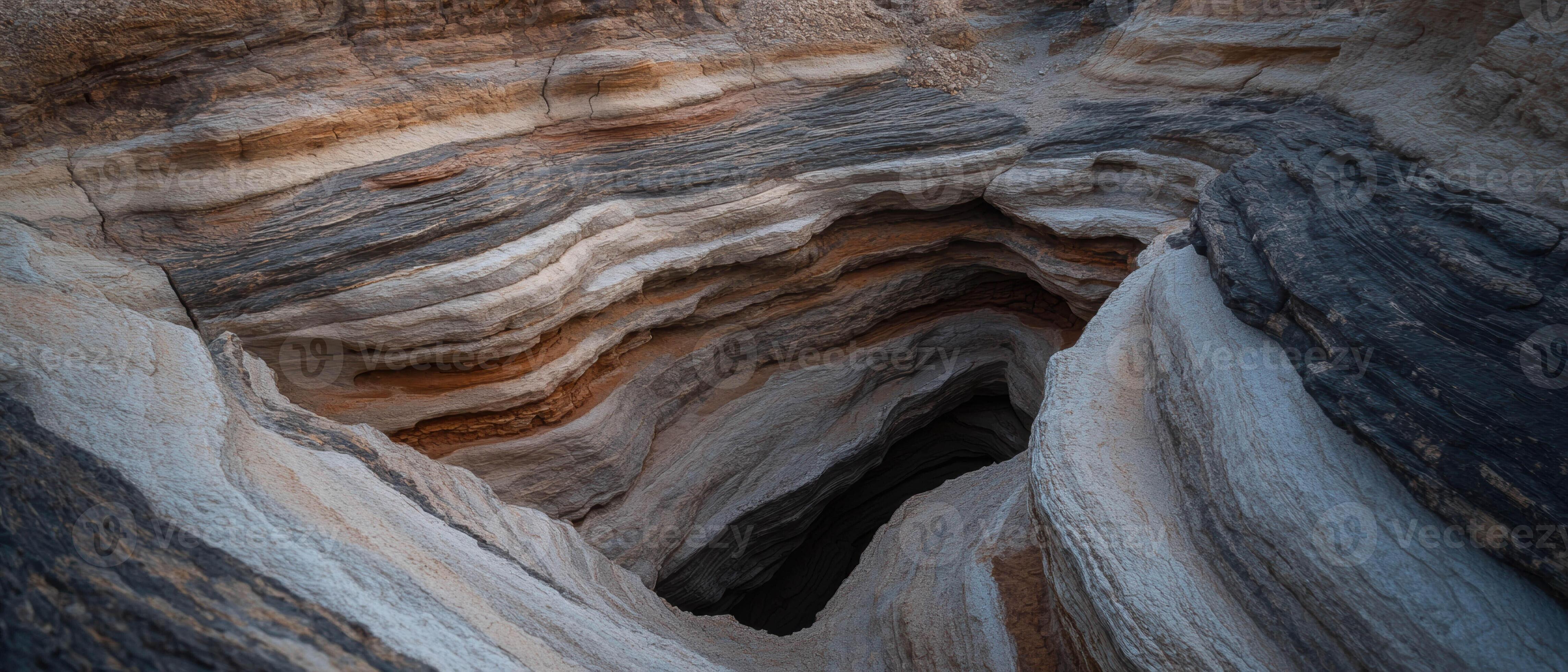 Unique eroded hoodoo rock formations in a stunning desert landscape at ...