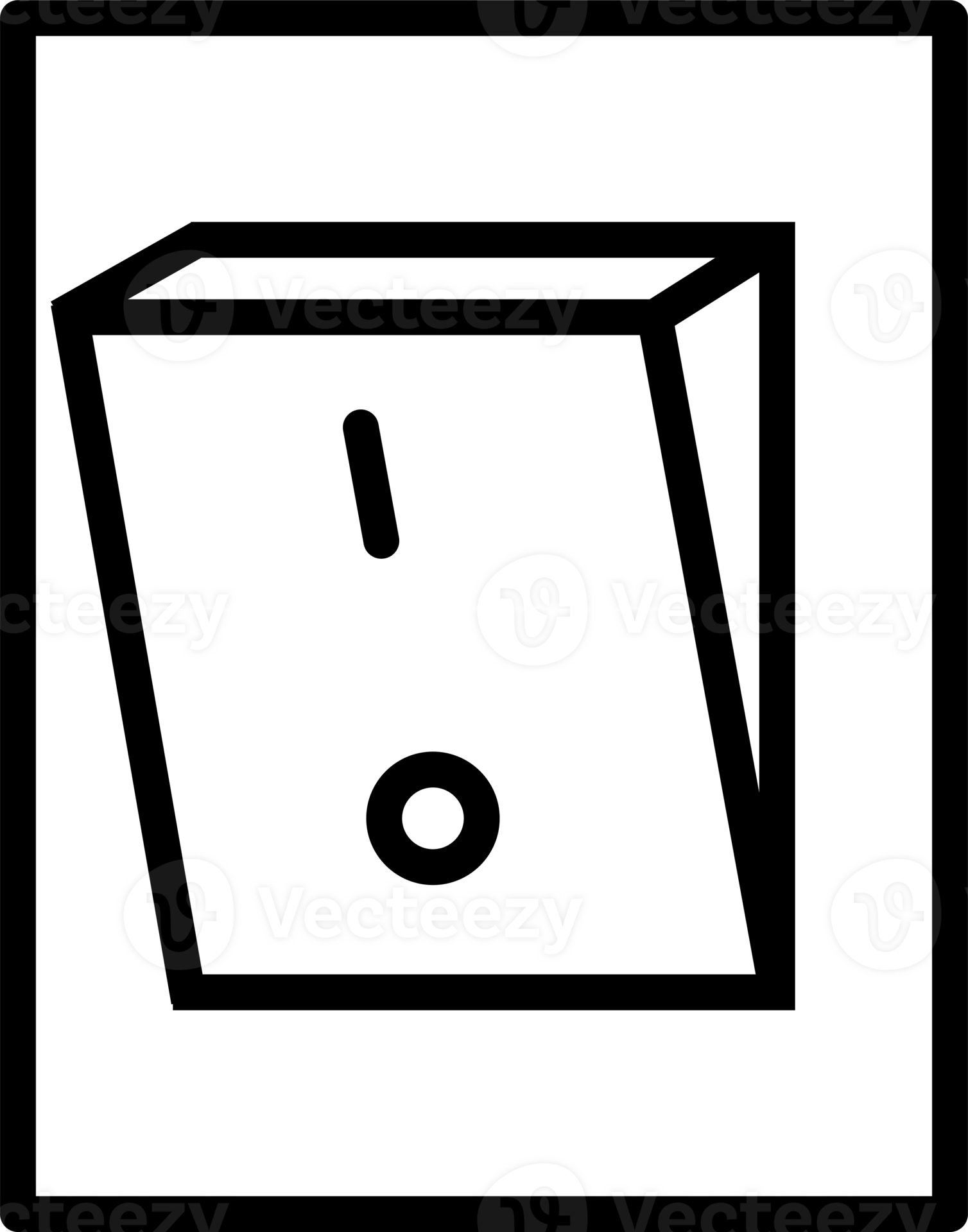 Electric Switch Outline Icon Power Off Linear Style Sign Toggle Switch Off Position For Graphic