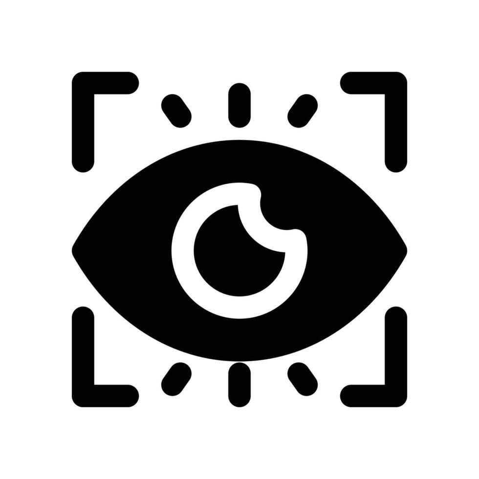 focus solid icon 55108212 Vector Art at Vecteezy