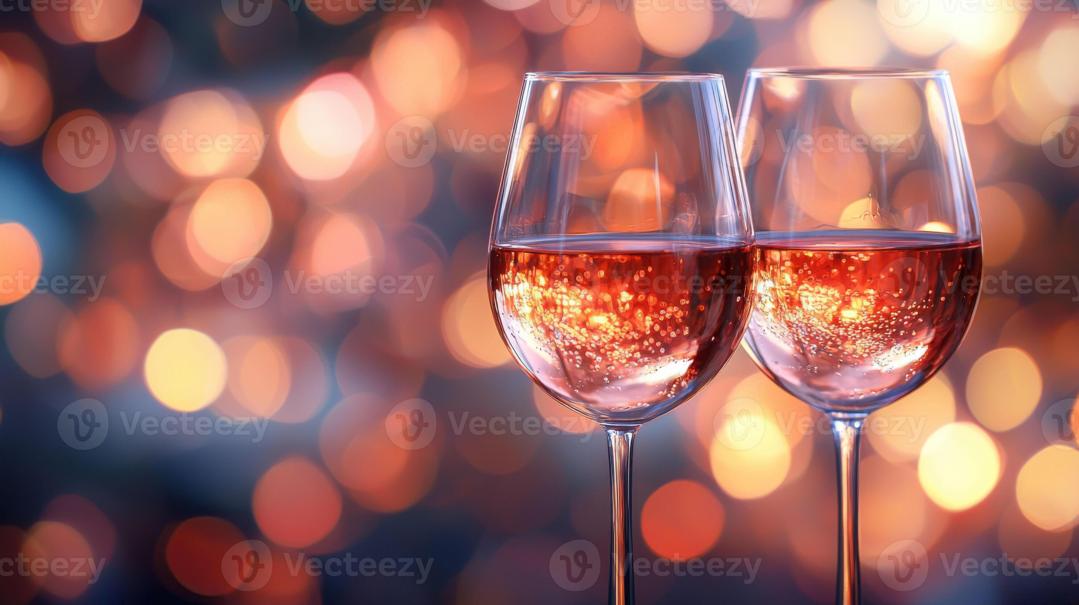 Two wine glasses clinking together, celebrating love and joy 55116447 Stock Photo at Vecteezy