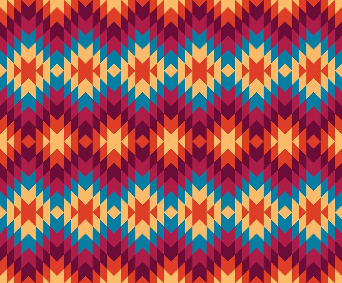 Southwestern Navajo geometric stripes pattern. 55117996 Vector Art at ...