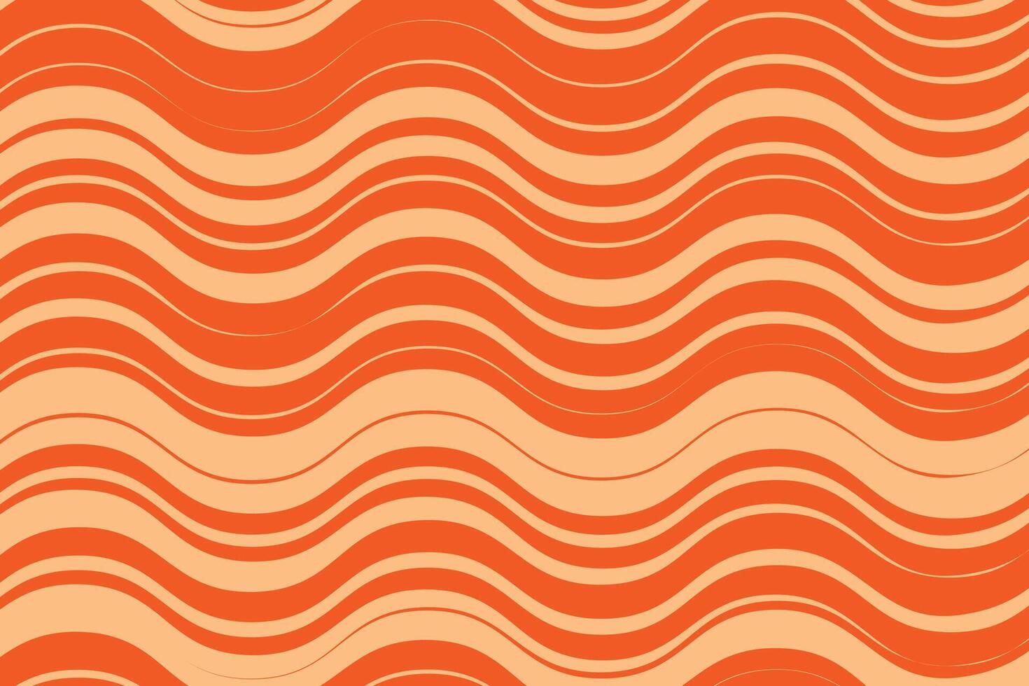 Simple Abstract Cream Color Thin To Thick Curvy Zig Zag Line Pattern On