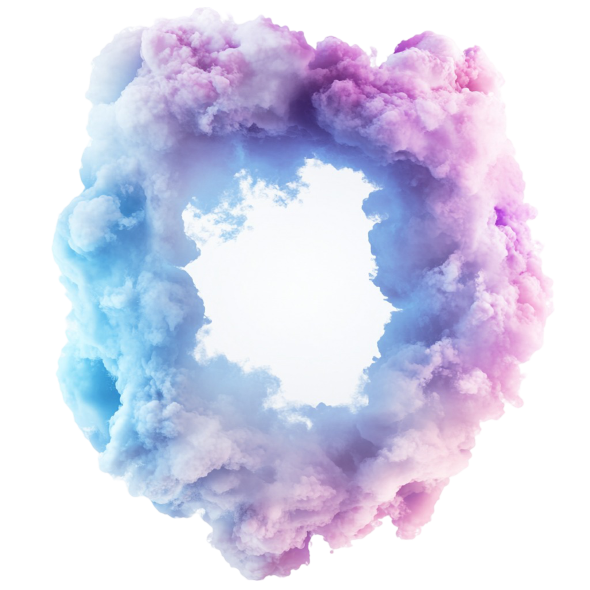 Pastel Cloud Wreath 55130022 PNG