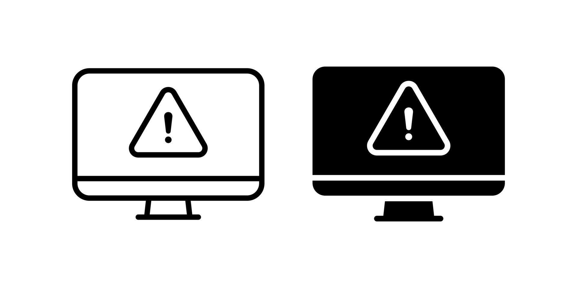 Computer Error icon. for mobile concept and web design. illustration ...