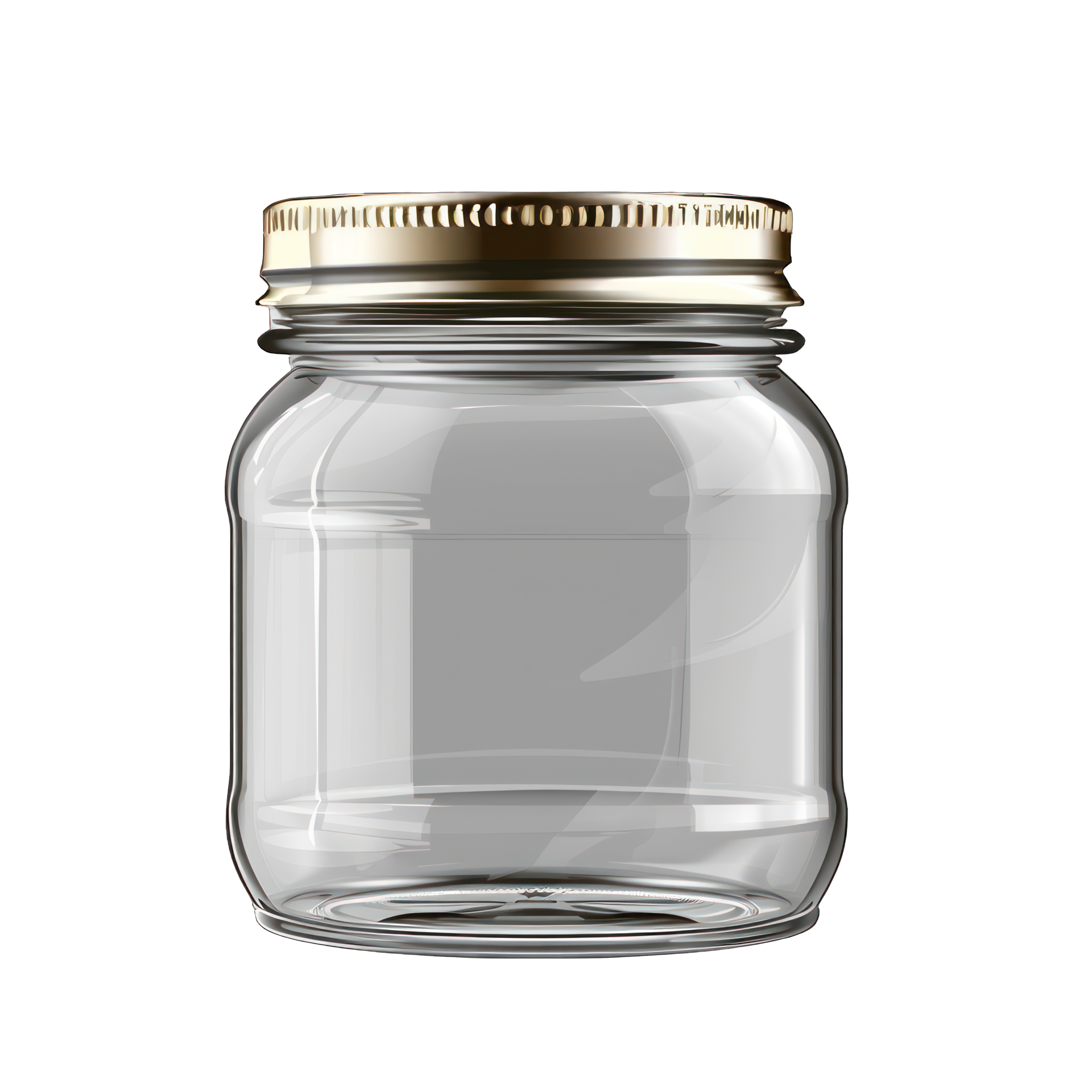 empty glass jar without lid ,isolated on a transparent background. , cutout, or 55139297 PNG