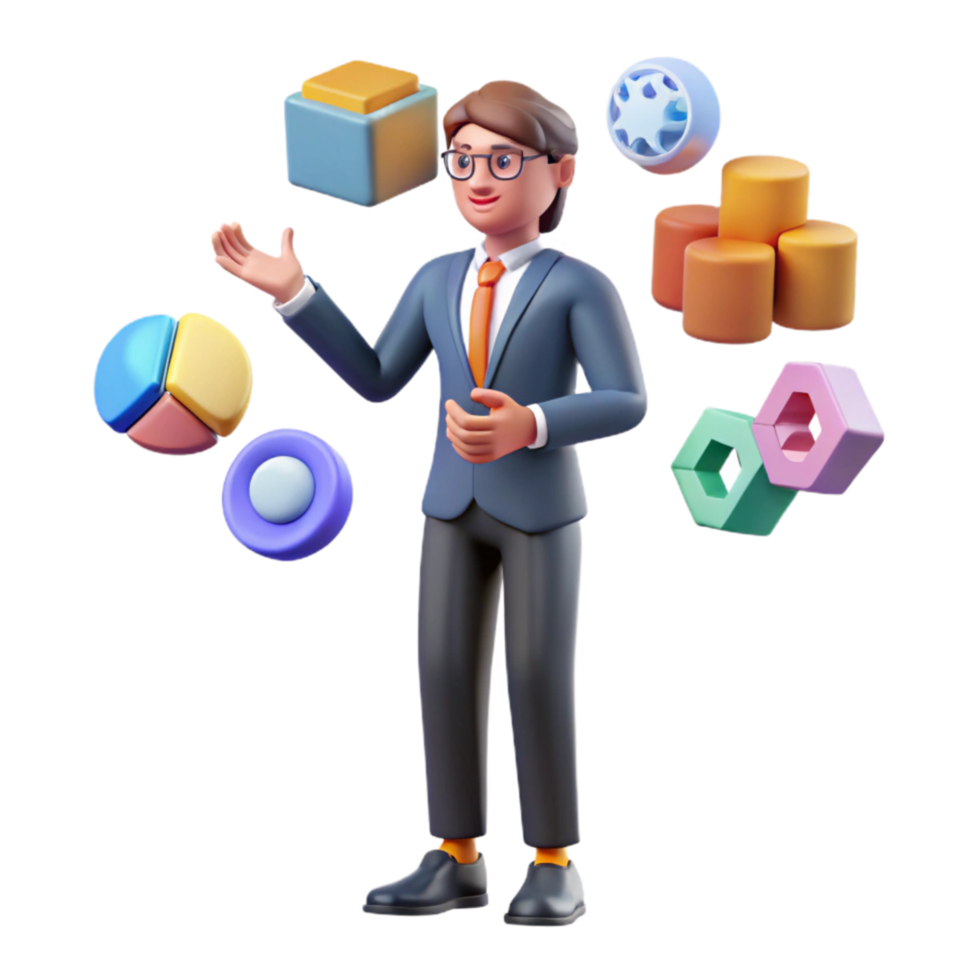 Data Visualization Charts Graphs And 3d Models For Business Insights