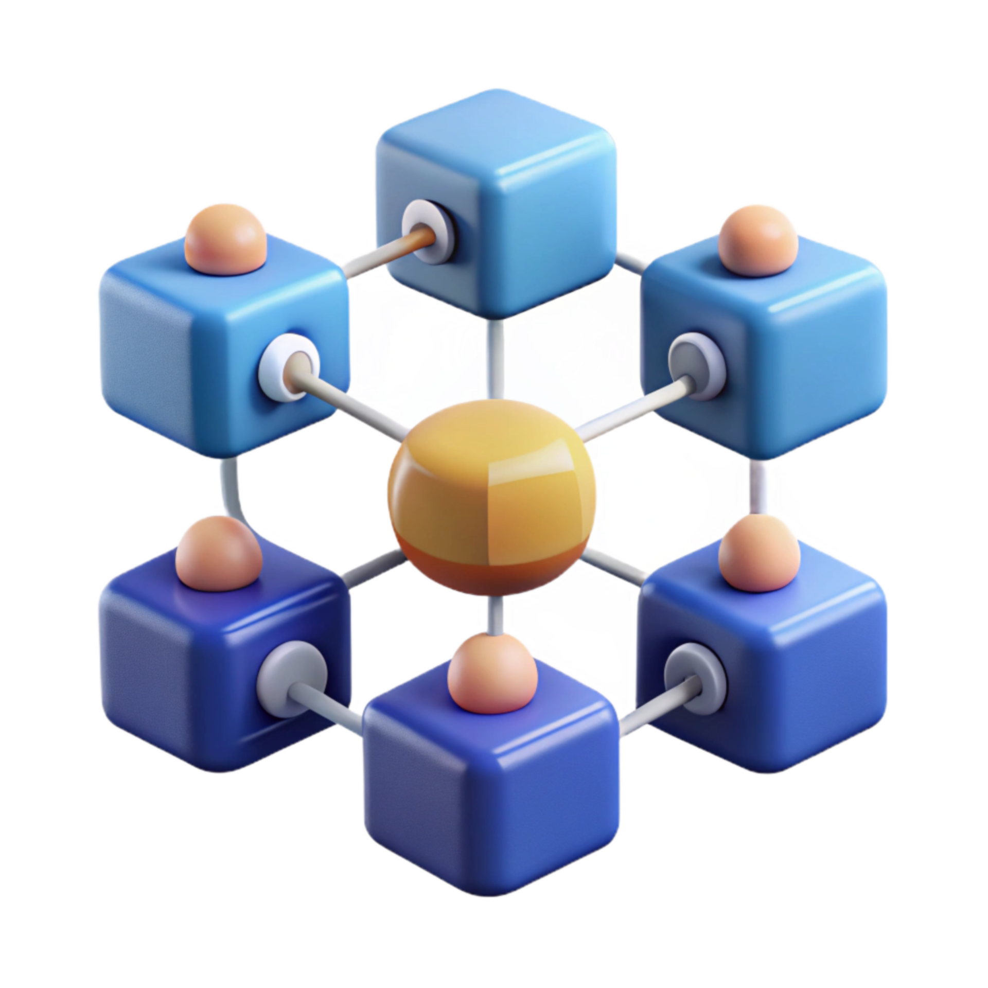 Networked Cubes A Visual Representation Of Interconnected Systems