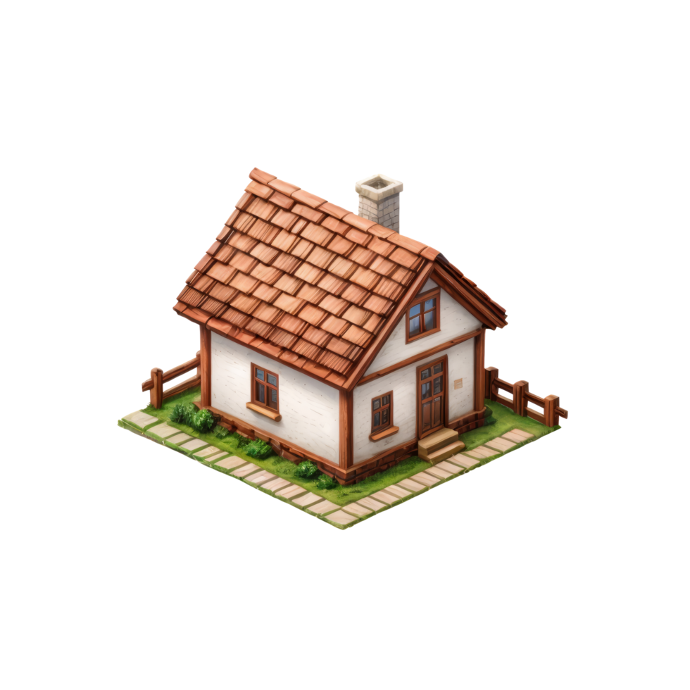 une petit maison avec une toit et une clôture 55142251 PNG une petit maison avec une toit et une clôture 55142251 PNG