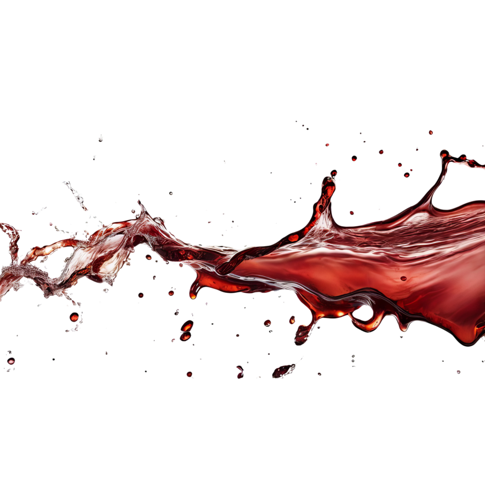 Red Wine Splash Over White Background 55142372 Png