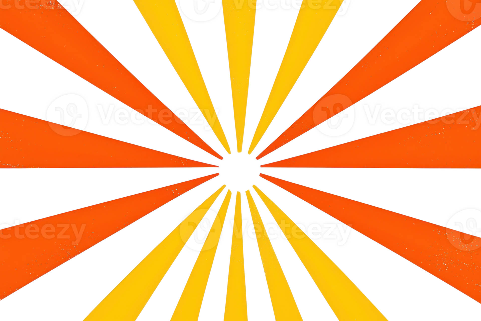 Vibrant abstract sunburst design with red, orange, and yellow rays converging to a central point ...