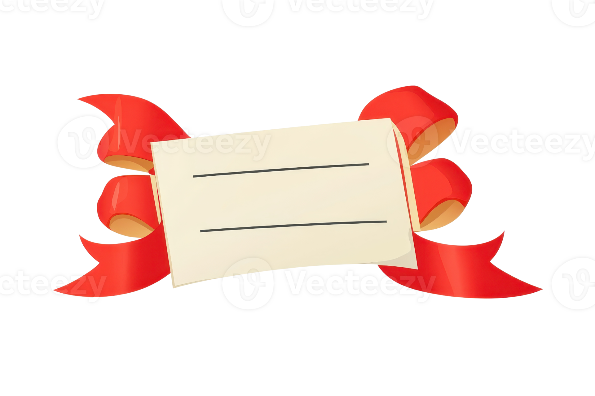 Elegant blank label with decorative red ribbon, perfect for invitations ... Elegant blank label with decorative red ribbon, perfect for invitations ...