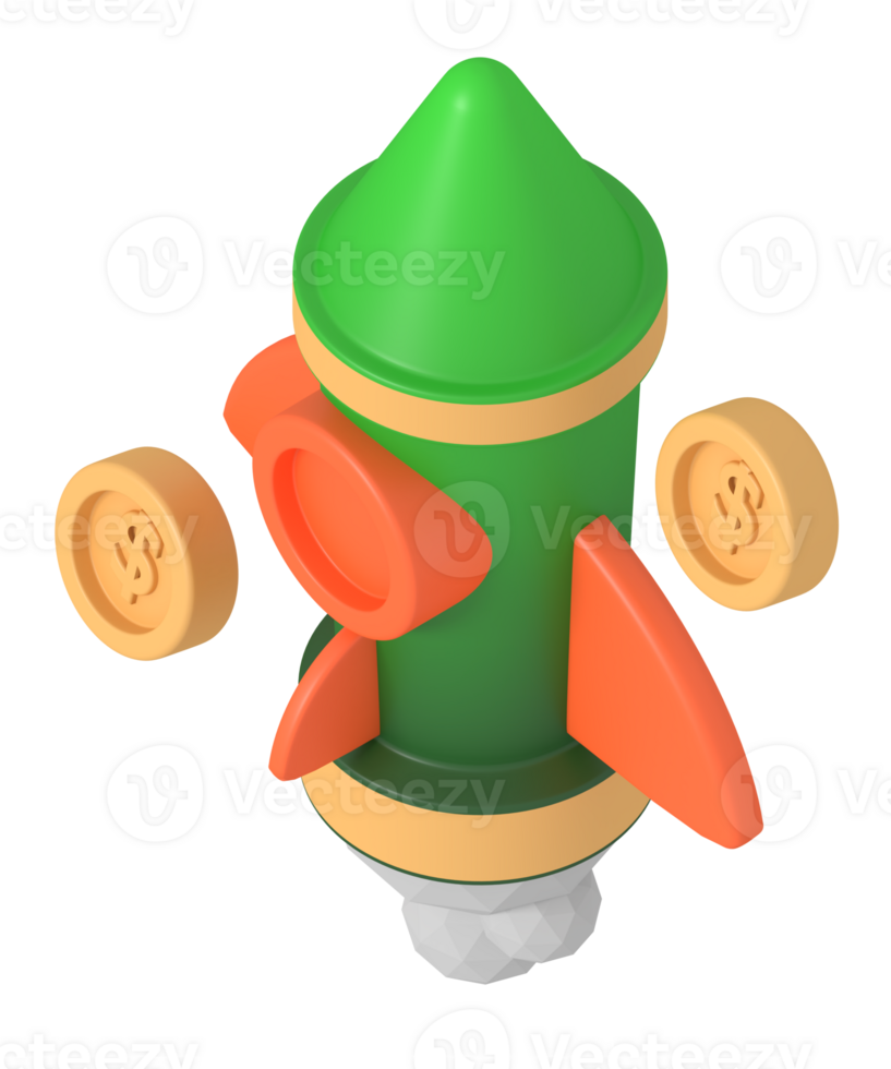Finance Startup rocket launch isometric style 55156816 PNG Finance Startup rocket launch isometric style 55156816 PNG